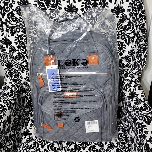 Leke | Other | Leke Baby Diaper Bag Back Pack All In One Changing Pad ...